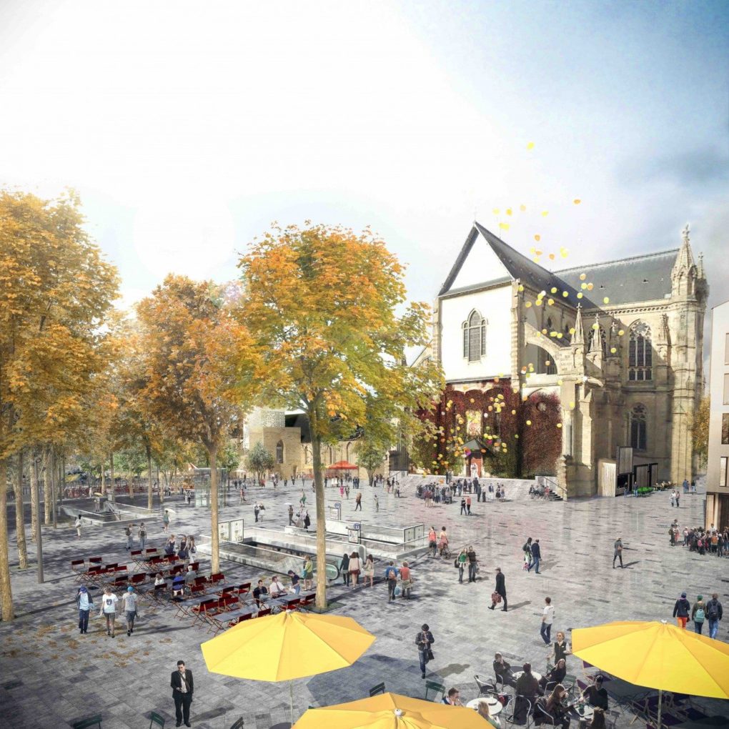 Rennes, place Sainte-Anne en 2020 ! (Visuels de l’aménagement)