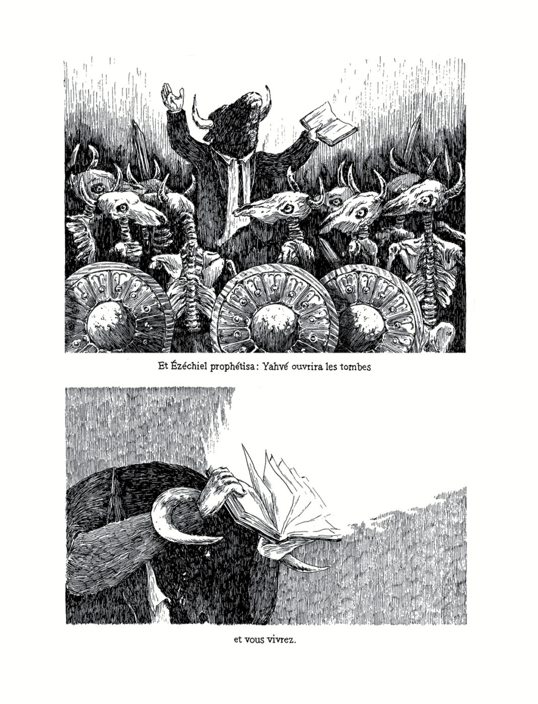 DANS LE LIVRE NICOLAS ARISPE ILLUSTRE LA BIBLE EN VARIATION IMMOBILE