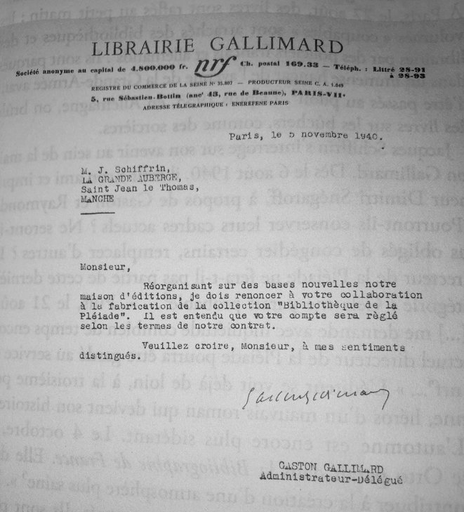 EXIL(S) D’UN SOUVERAIN DES LETTRES, JACQUES SCHIFFRIN, FONDATEUR DE LA ...