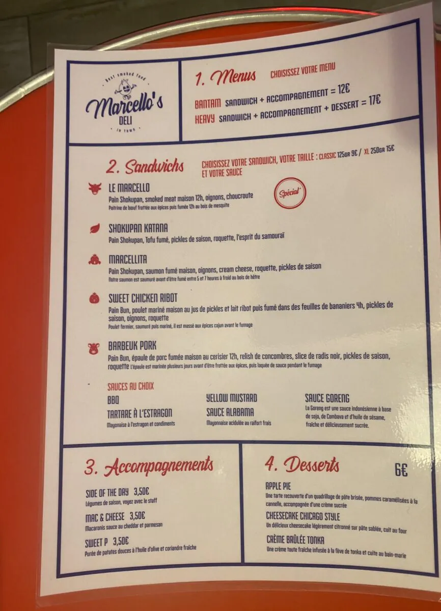 Rennes bonnes adresses. Marcello’s Deli fume ton sandwich